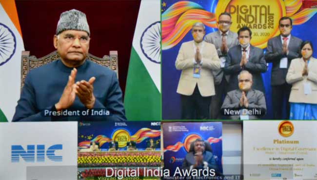 PRESIDENT OF INDIA VIRTUALLY CONFERS THE DIGITAL INDIA AWARDS 2020 ...
