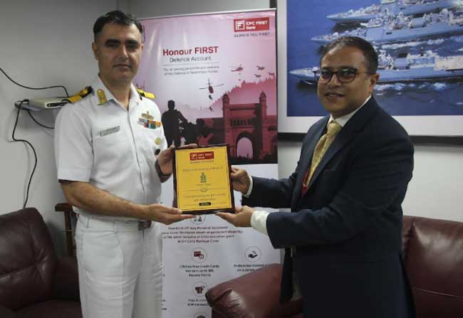 IDFC FIRST Bank signs up with Indian Navy to offer Honour FIRST banking ...
