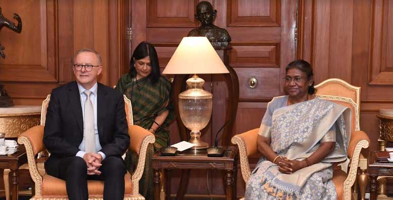 PRIME MINISTER OF AUSTRALIA CALLS ON THE PRESIDENT OF INDIA ...