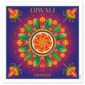 Canada Post releases new stamp to mark arrival of Diwali - Sarkaritel ...