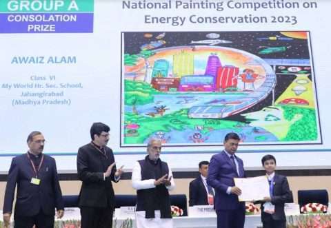 Participant of State Level Painting Competition organized by NHPC bags ...
