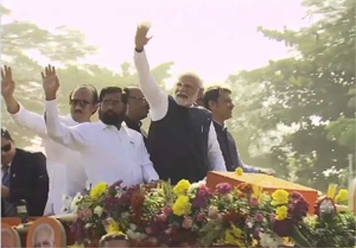 PM Modi Holds Spectacular Roadshow In Nashik, To Throw Open 27th ...