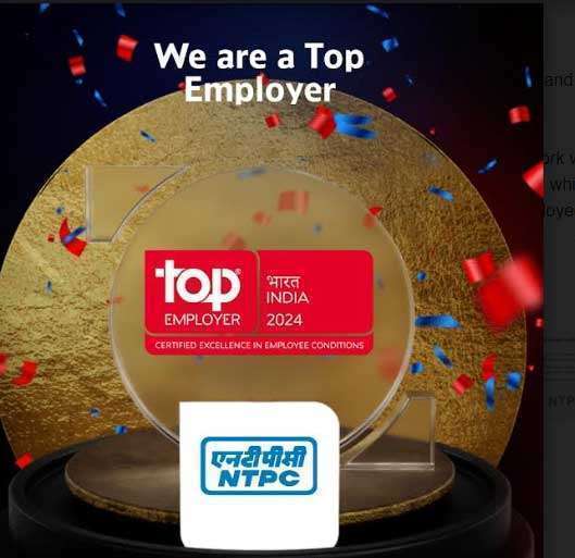 NTPC Limited certified as a Top Employer 2024 in India by the Top ...