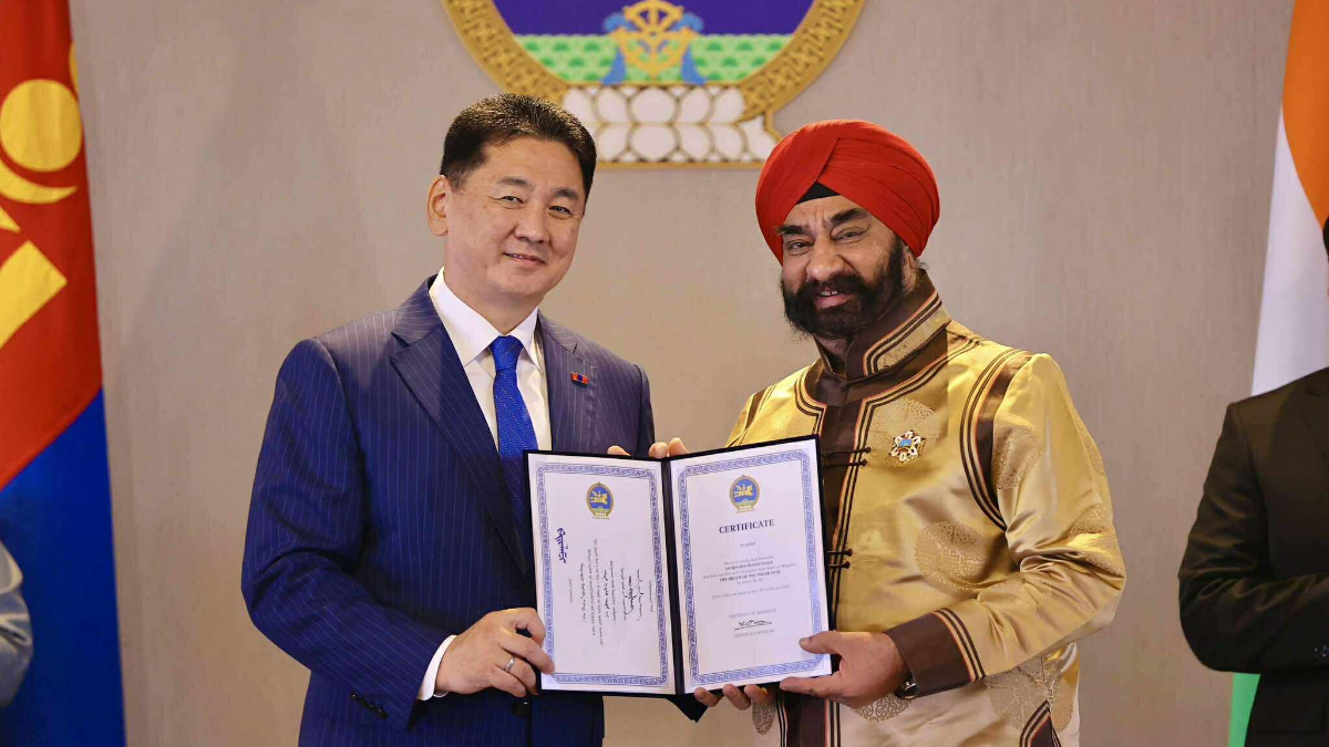 Former Indian Ambassador M.P. Singh Conferred With Mongolia’s Highest ...